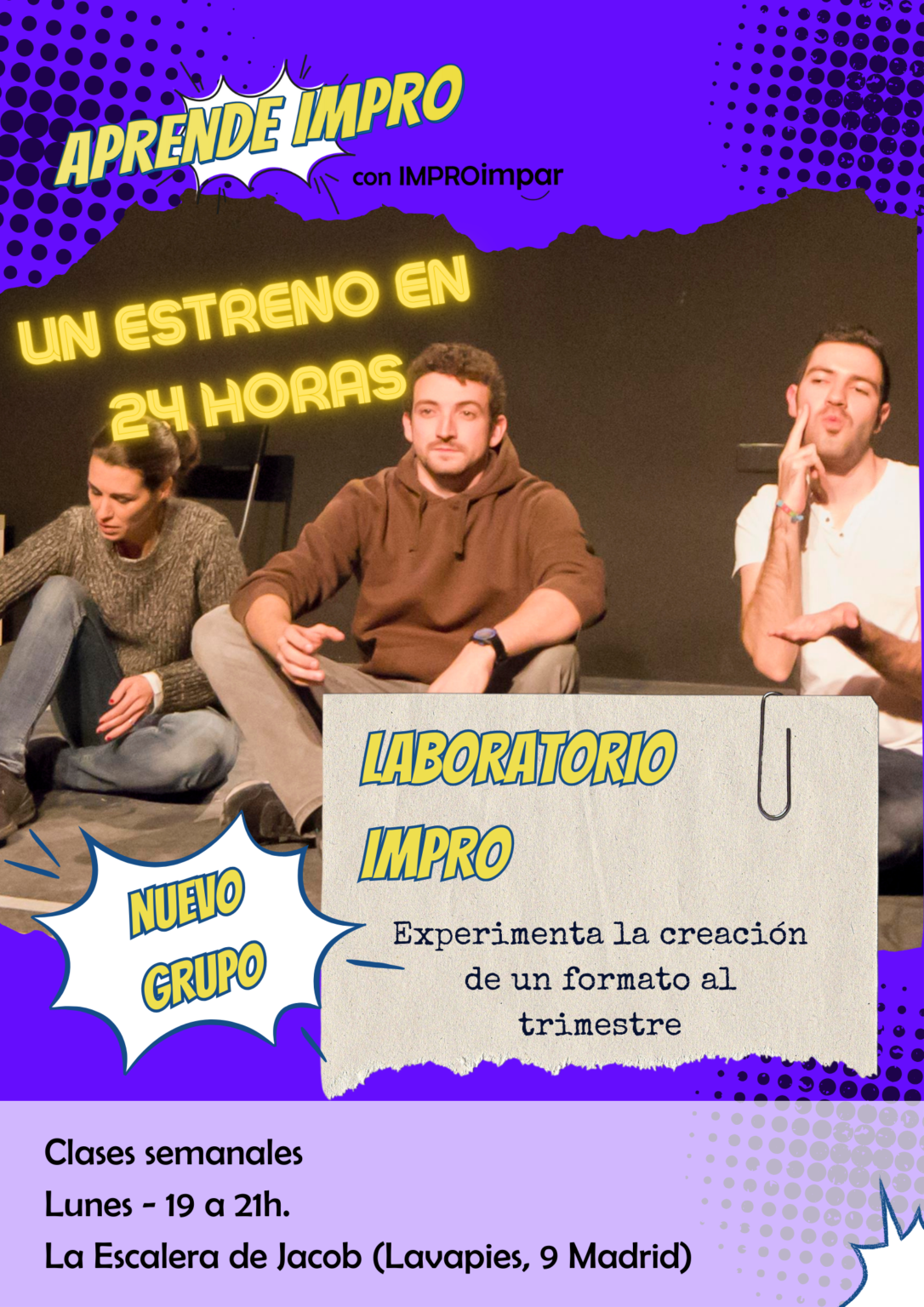 Nuevo grupo Laboratorio Impro: ¡Un estreno en 24 horas! | Impro Impar